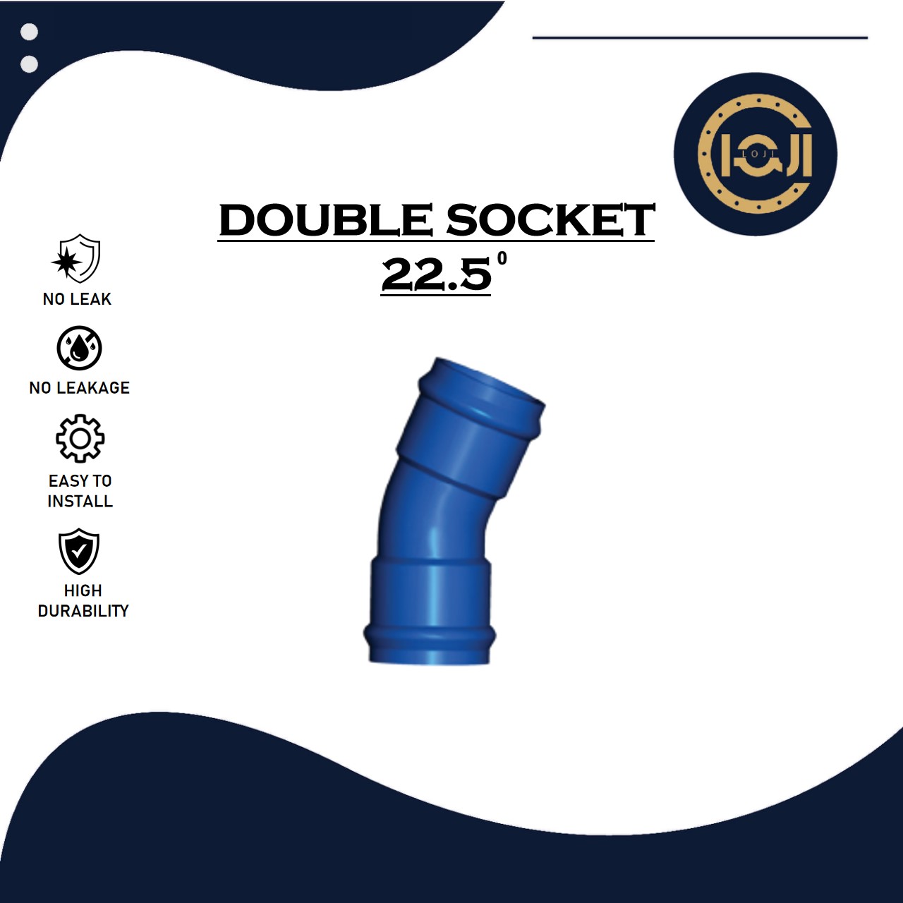 DOUBLE SOCKET 22.5 DEGREE